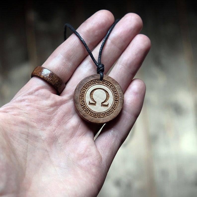 Omega Necklace-greek Symbol Pendant-god of War - Etsy