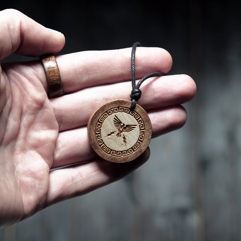 Zeus Necklace-greek Symbol Pendant-jupiter God - Etsy Australia