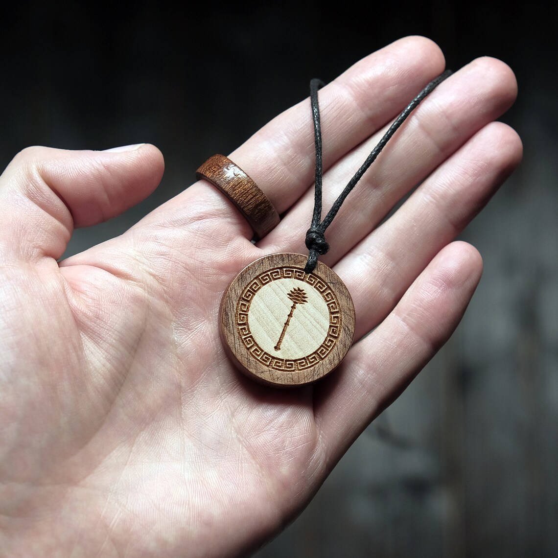 Dionysus Pendant Necklace-greek Symbol Pendant-ancient Greek Symbol ...