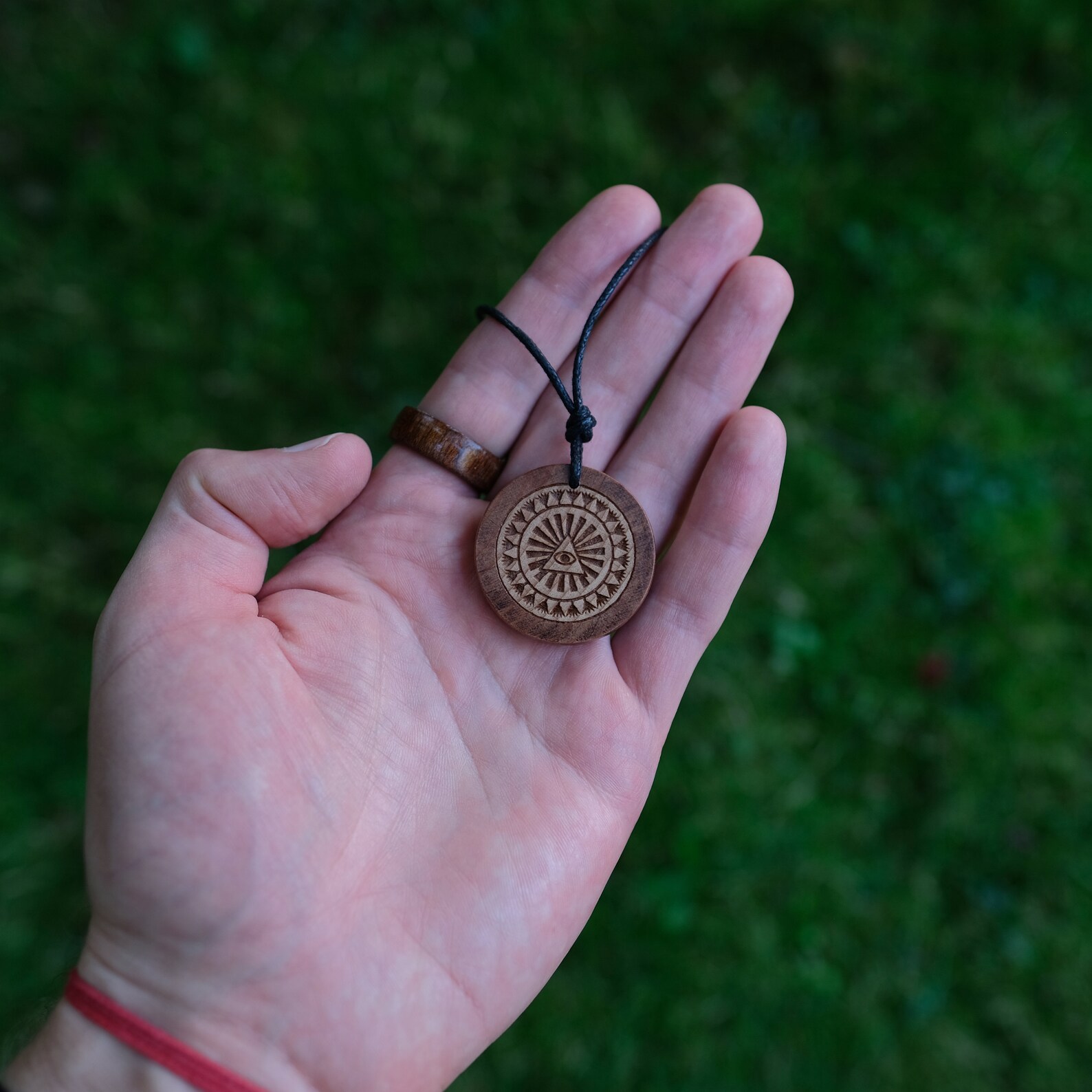 Eye of Providence Necklace/pendant. Made From Solid Wood. All-seeing ...