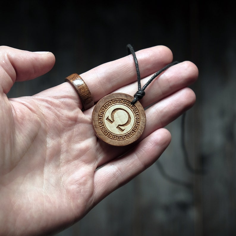Omega Necklace-greek Symbol Pendant-god of War - Etsy