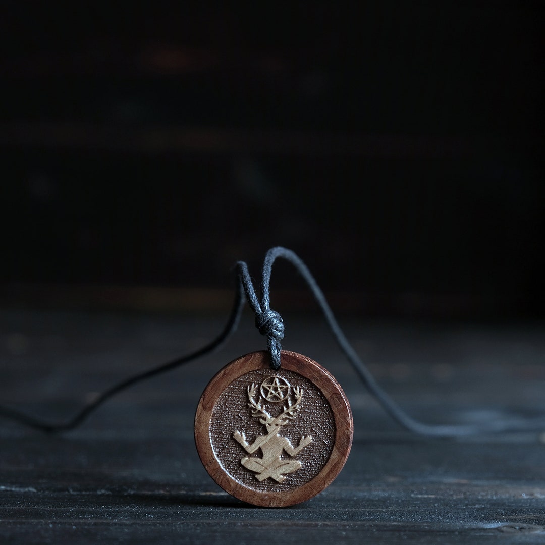 Celtic Necklace Cernunnos or Horned God of Celtic Polytheism. Celtic ...