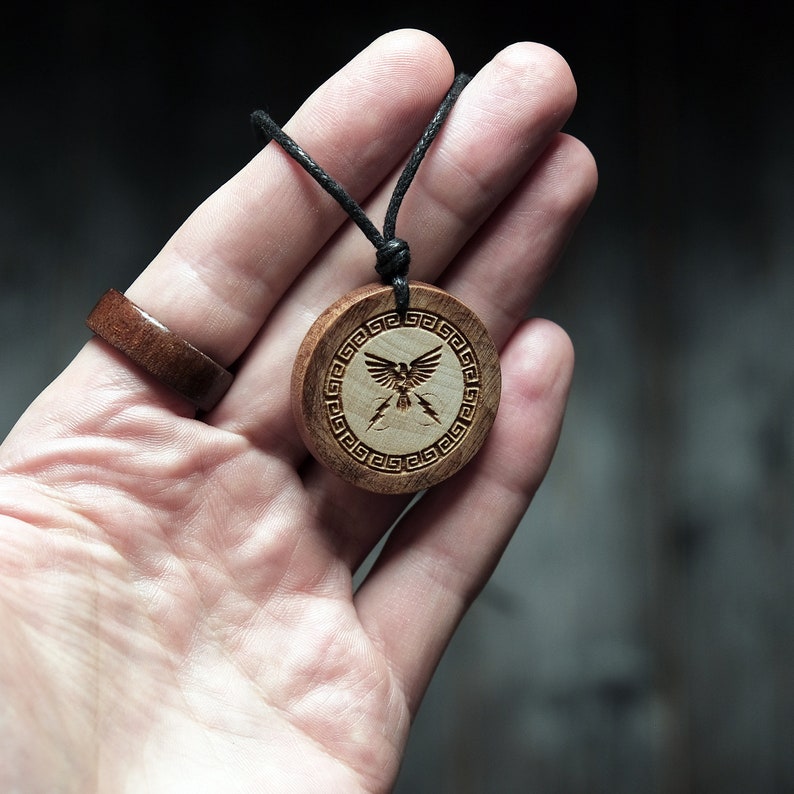 Zeus Necklace-greek Symbol Pendant-jupiter God - Etsy Australia