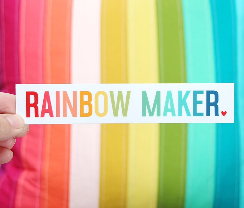 Rainbow Maker Vinyl Sticker Water Bottle Sticker Laptop - Etsy