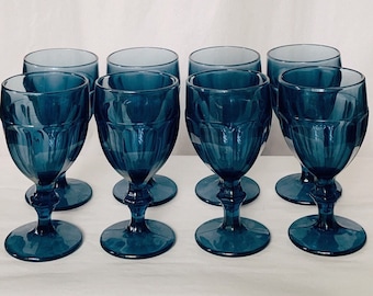 Goblets Vintage Blue - Etsy