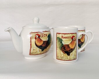 Rooster Tea Pot - Etsy