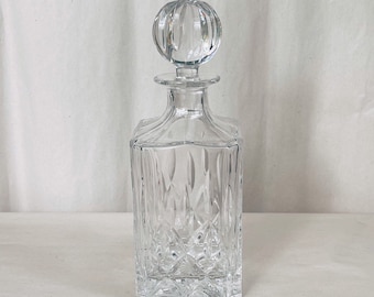 Block Crystal Decanter - Etsy