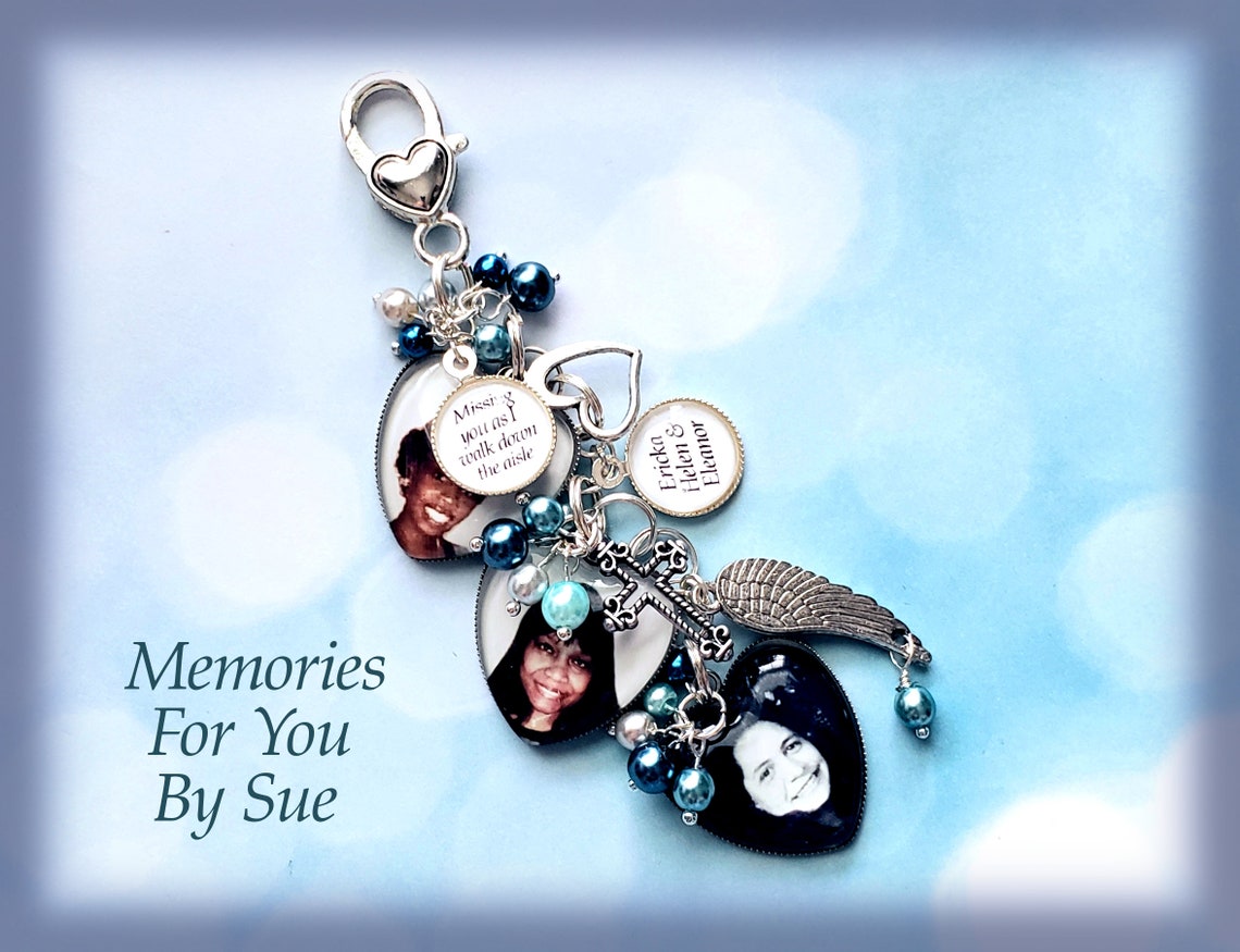 Wedding Bouquet Photo Charm Brooch-custom Photo | Etsy