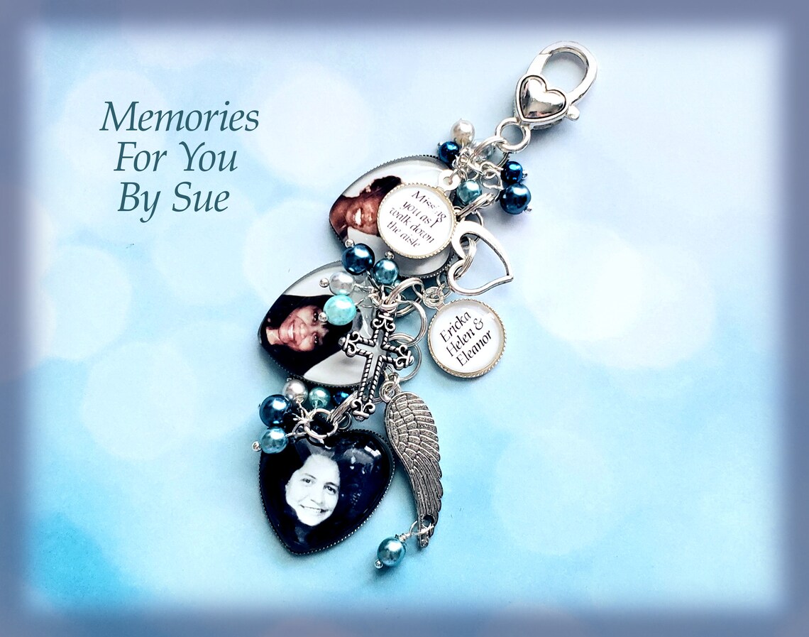 Wedding Bouquet Photo Charm Brooch-custom Photo | Etsy