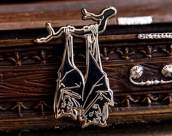 Bat Tea Soft Enamel Pin - Etsy