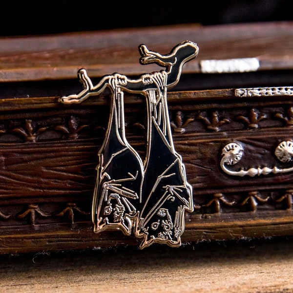Bat Pin - Etsy