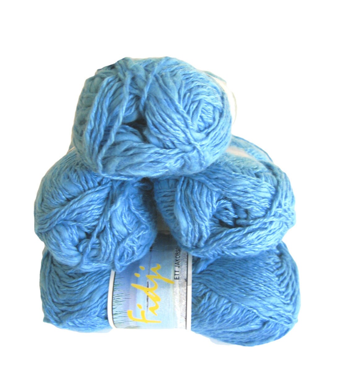 DK Yarn, Blue, Cotton and Acrylic, Slubby Yarn, Soft, - Etsy