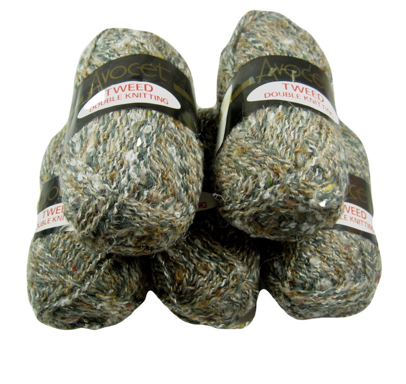 Tweed DK Yarn, Wool Blend, Discontinued, Gray & Brown Tweed From France ...