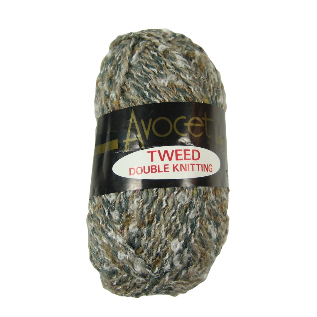 Tweed DK Yarn, Wool Blend, Discontinued, Gray & Brown Tweed From France ...