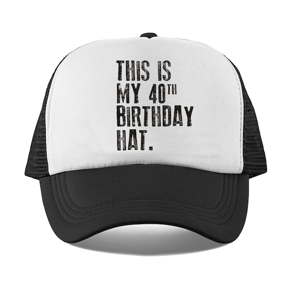 40th Birthday Hat - Etsy