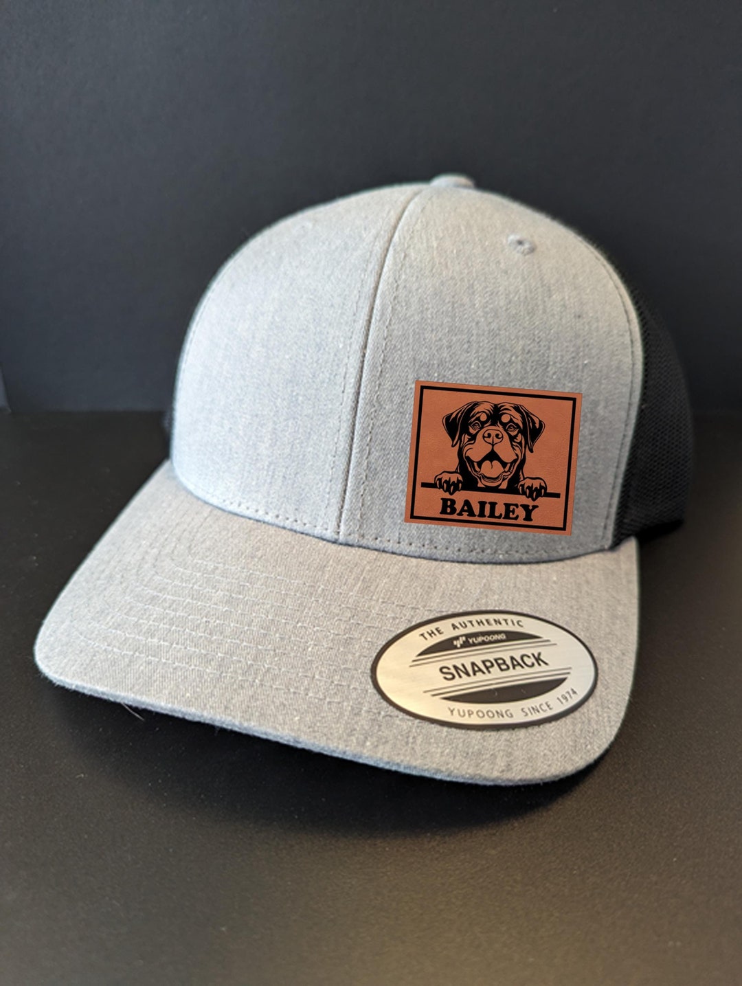 Rottweiler Hat, Personalized Dog Name Hat, Patch Hat, Pets Name, Dog ...