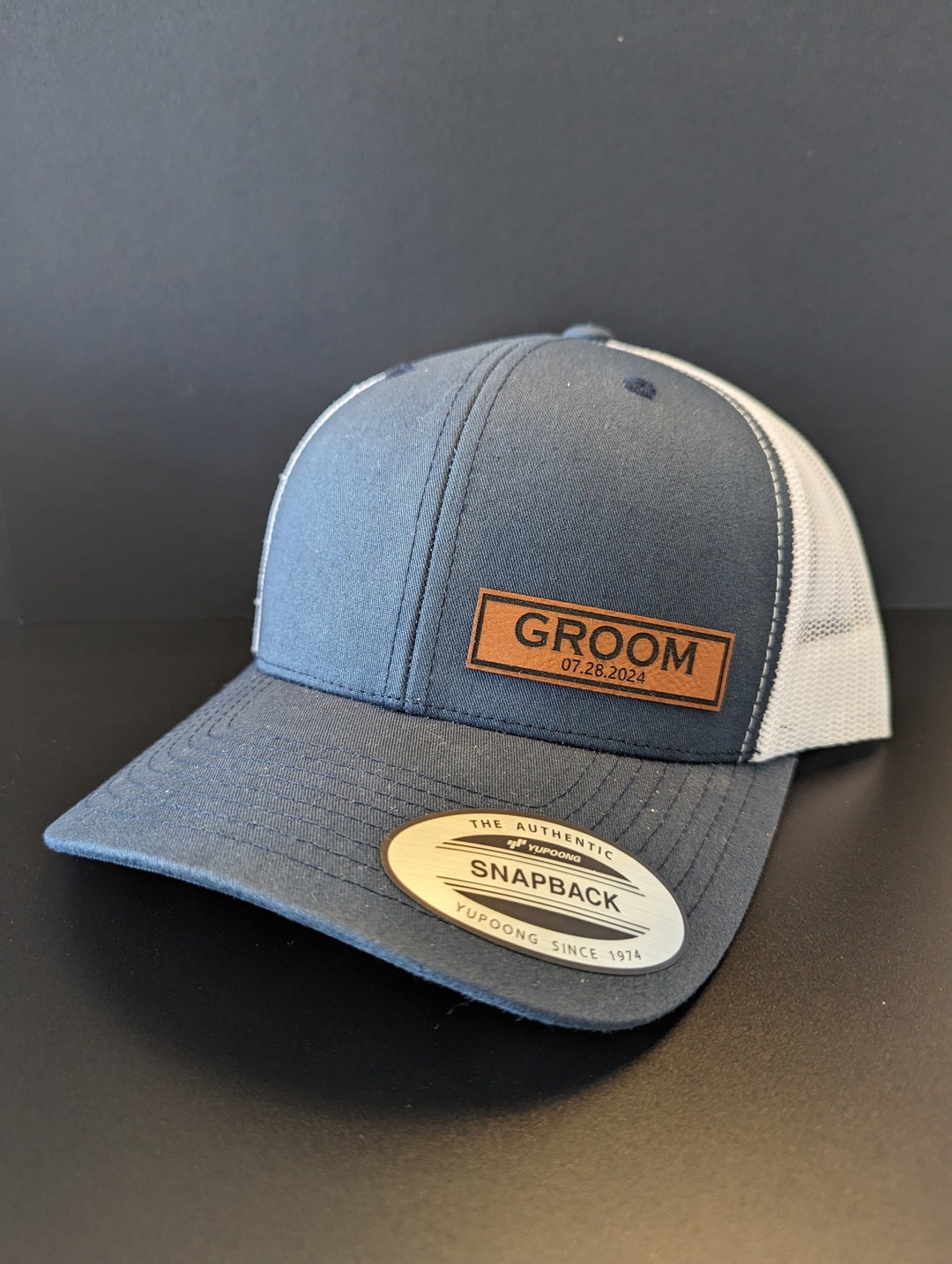 Groom Hat, Personalized Wedding Date Hat, Wedding Day, Husband Gift ...