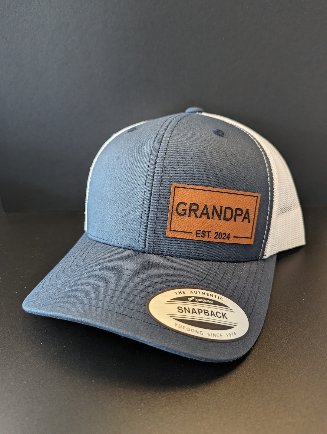 Grandpa Hat, Grandpa Personalized Established Year- (any Year) Custom ...