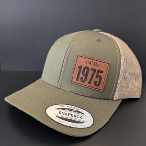 Vintage 1975 Birthday Trucker Patch Hat 50th Custom Hat Celebration ...