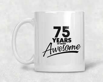 75th Birthday Party, 75th Birthday Gift Ideas, 75th Birthday Gift, 75th ...