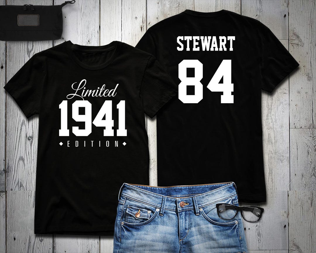 84th Birthday Shirt 1941 Limited Edition 84 Years Old Shirt, Limited ...