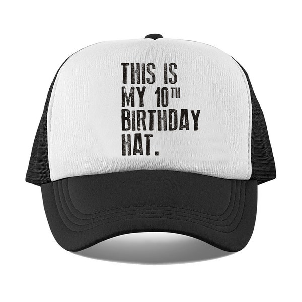 10th Birthday Hat - Etsy