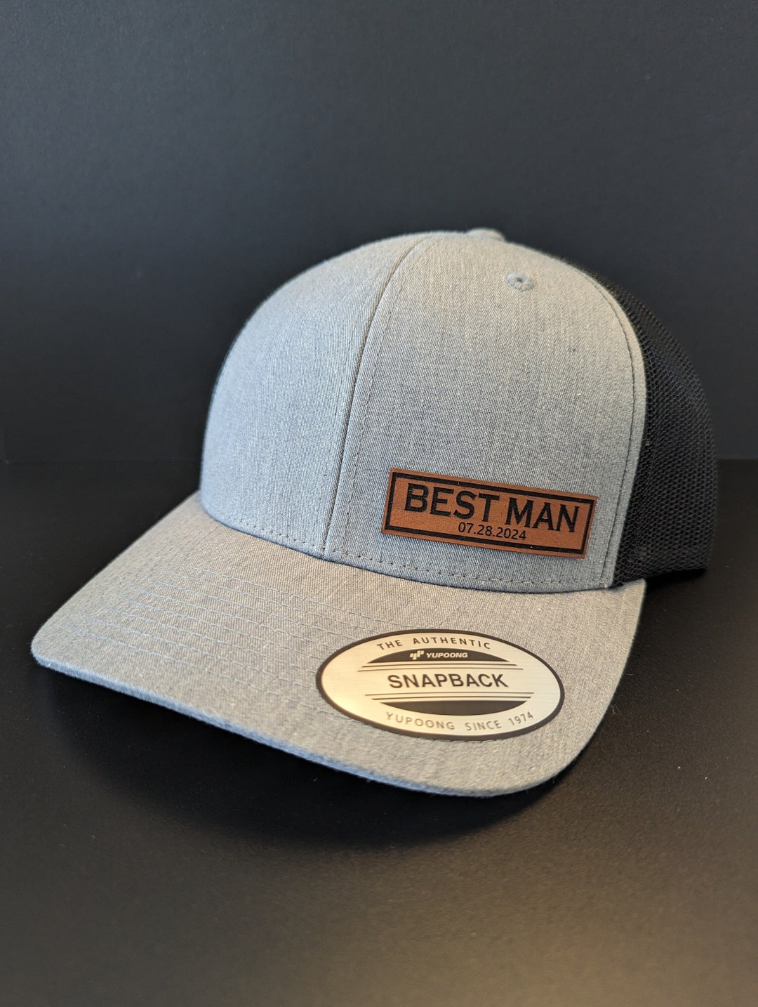 Best Man Hat, Personalized Wedding Date Hat, Wedding Day, Best Man Gift ...