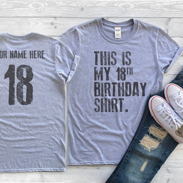 18th Birthday Shirt - Etsy