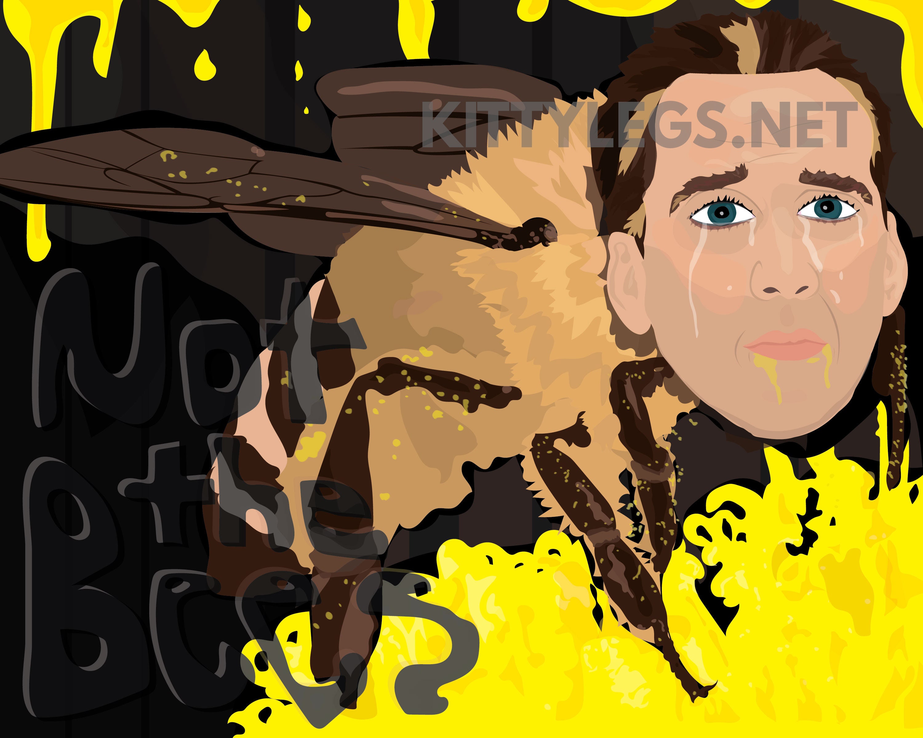 Not the Bees Print Illustration - Etsy Australia