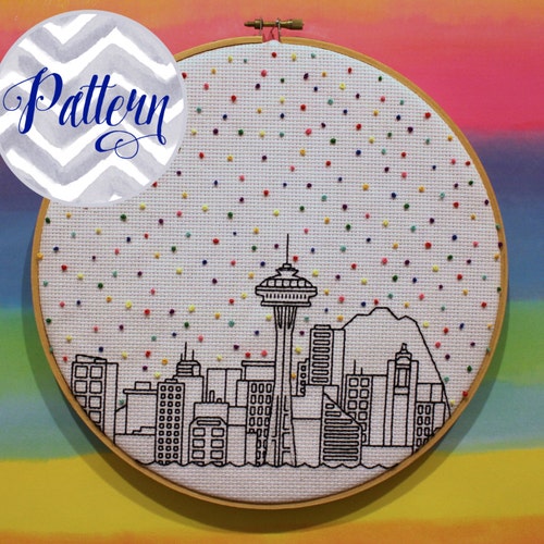 Seattle Digital Download Cross Stitch Pattern - Etsy