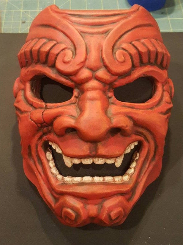 Samurai Mempo Oni Mask. Basic Edition. - Etsy