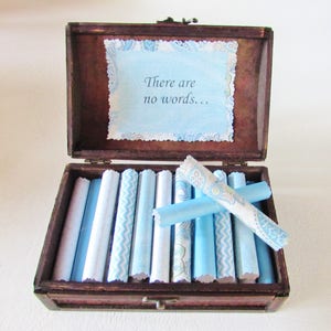 Baby Loss Scroll Box: Comforting Quotes About Grief in a Keepsake Wood ...