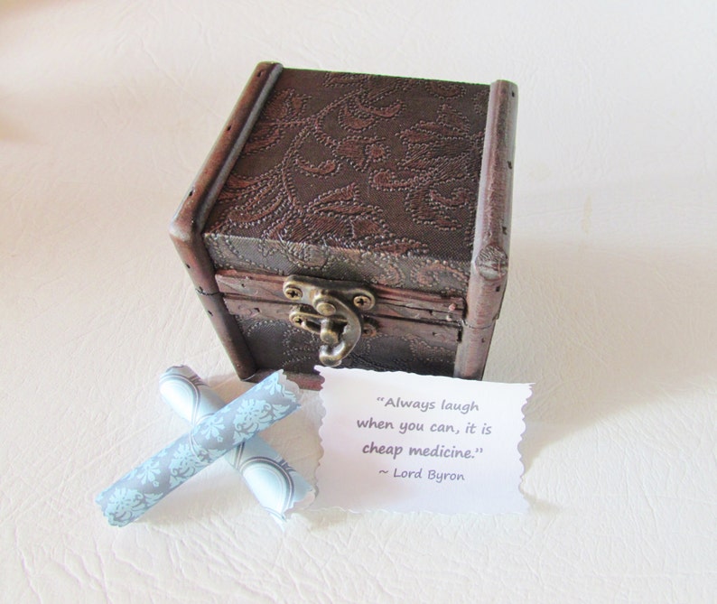 A Box of Encouragement: Uplifting Scrolls in Keepsake Wood Chest ...