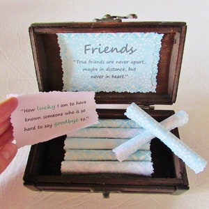 Friend Goodbye Quote Treasure Chest - Etsy