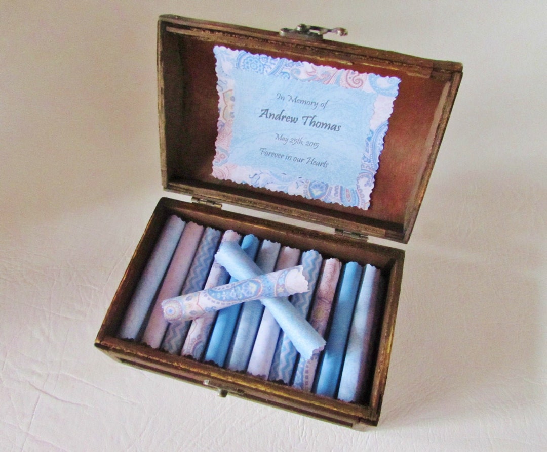 Baby Loss Scroll Box: Comforting Quotes About Grief in a Keepsake Wood ...