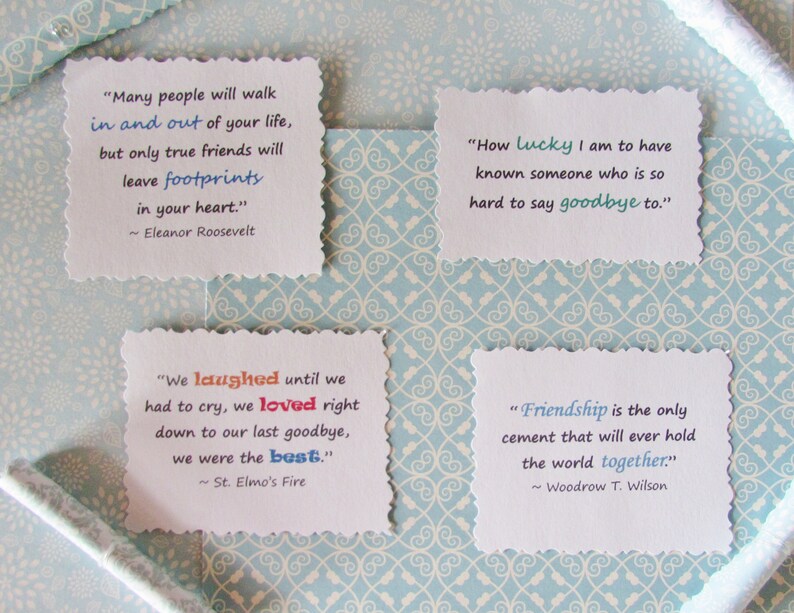 Friend Goodbye Quote Treasure Chest | Etsy