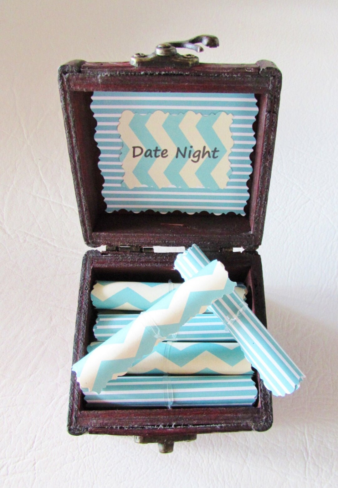 Date Night Scroll Box - Fun Dates in a Wood Box - Boyfriend Birthday ...