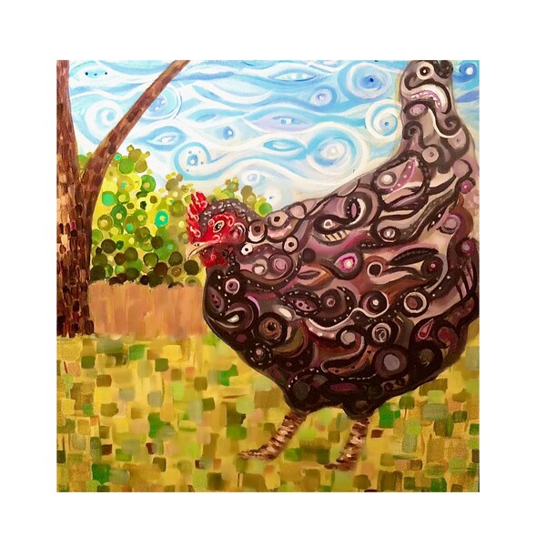 Abstract Chicken - Etsy