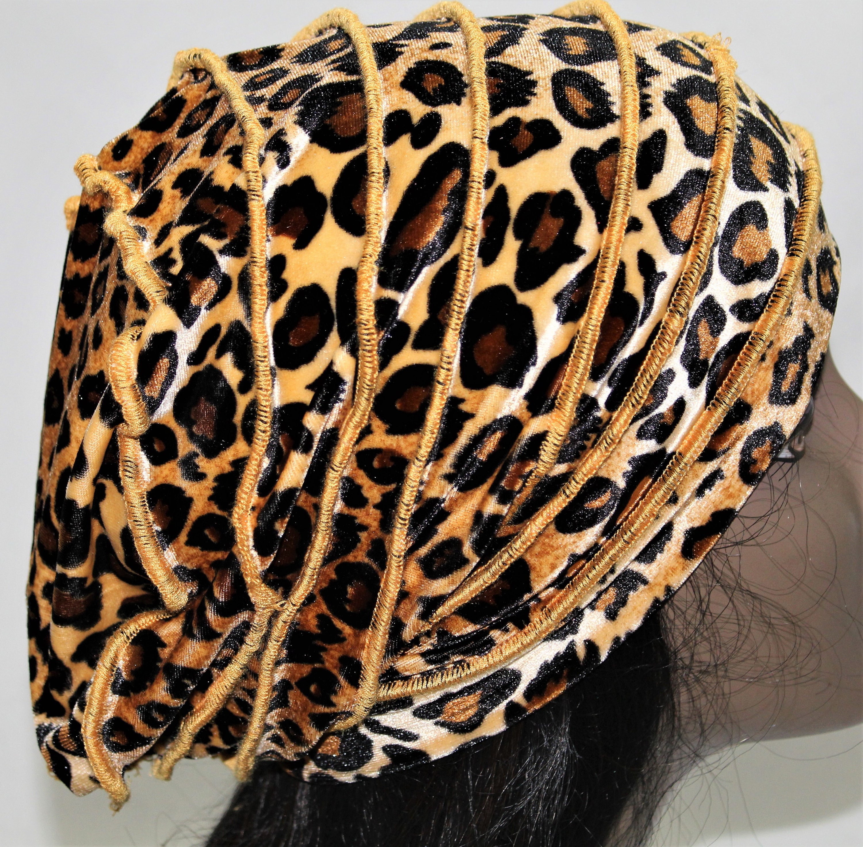 Stretch Velvet Leopard "slinky" (the Feel Good Hat)) the Original ...