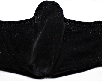 Black Velvet Mask - Etsy