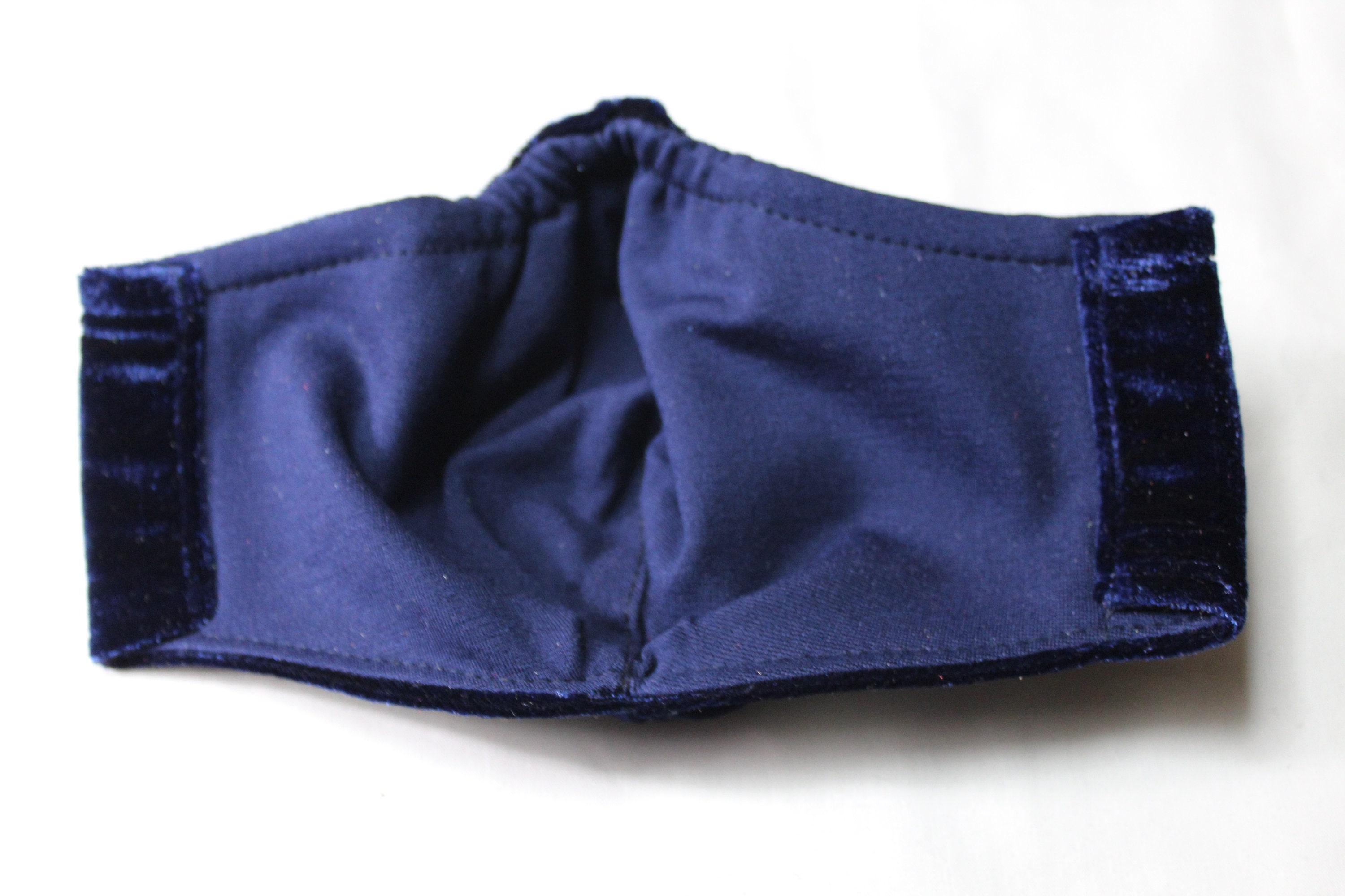 Navy Blue Velvet Face Mask to Match slinky - Etsy