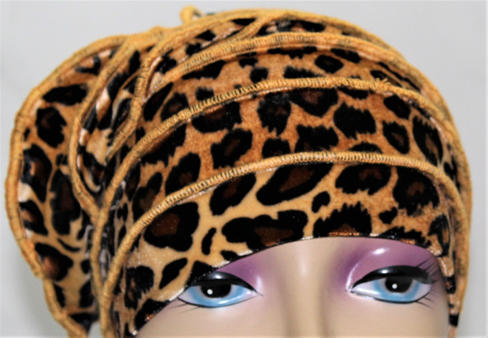Stretch Velvet Leopard "slinky" (the Feel Good Hat)) the Original ...