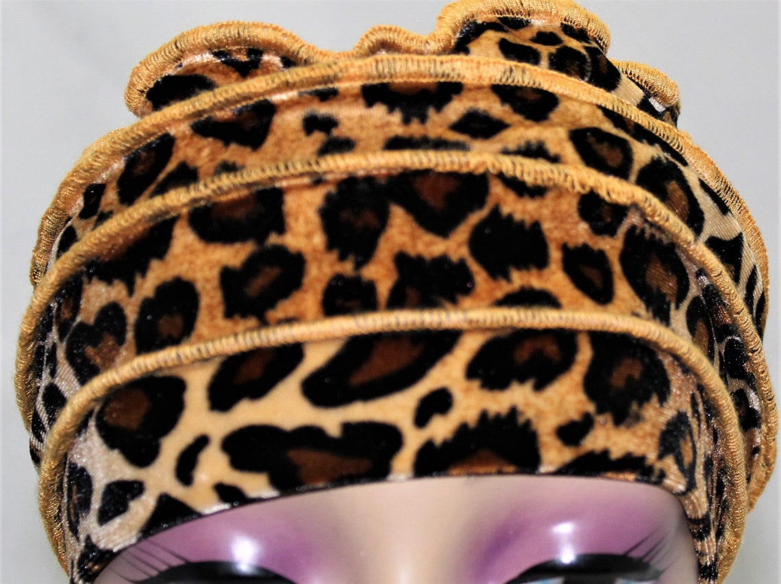 Stretch Velvet Leopard "slinky" (the Feel Good Hat)) the Original ...