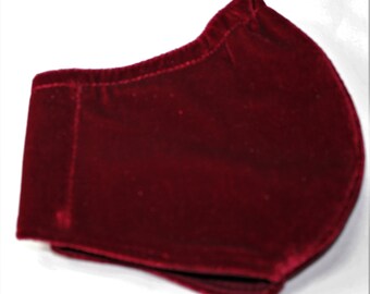 Burgundy Face Mask - Etsy