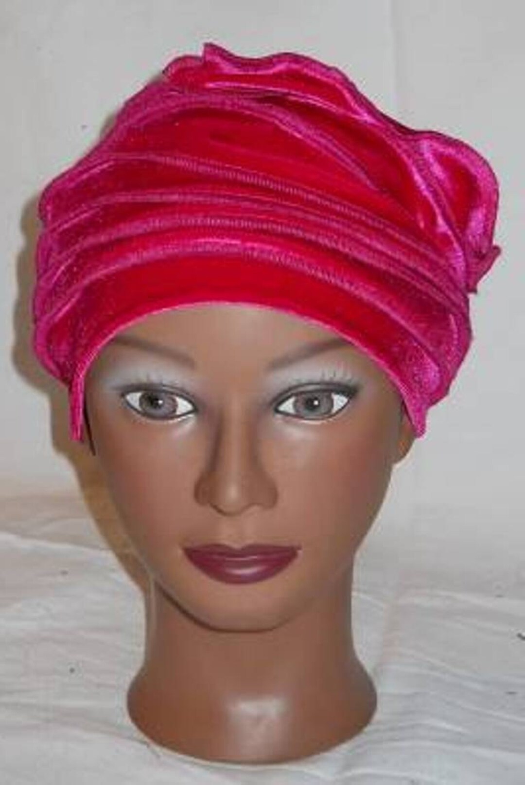Fushia Stretch Velvet 'slinky the Feel Good Hat the Original slinky ...