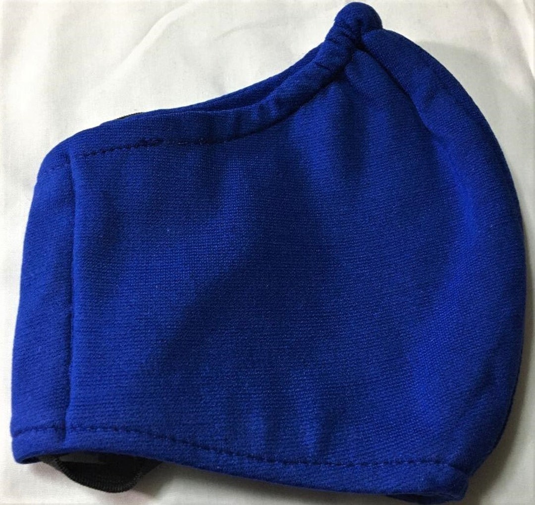 Royal Blue Ponte Knit Face Mask / Face Covering - Etsy