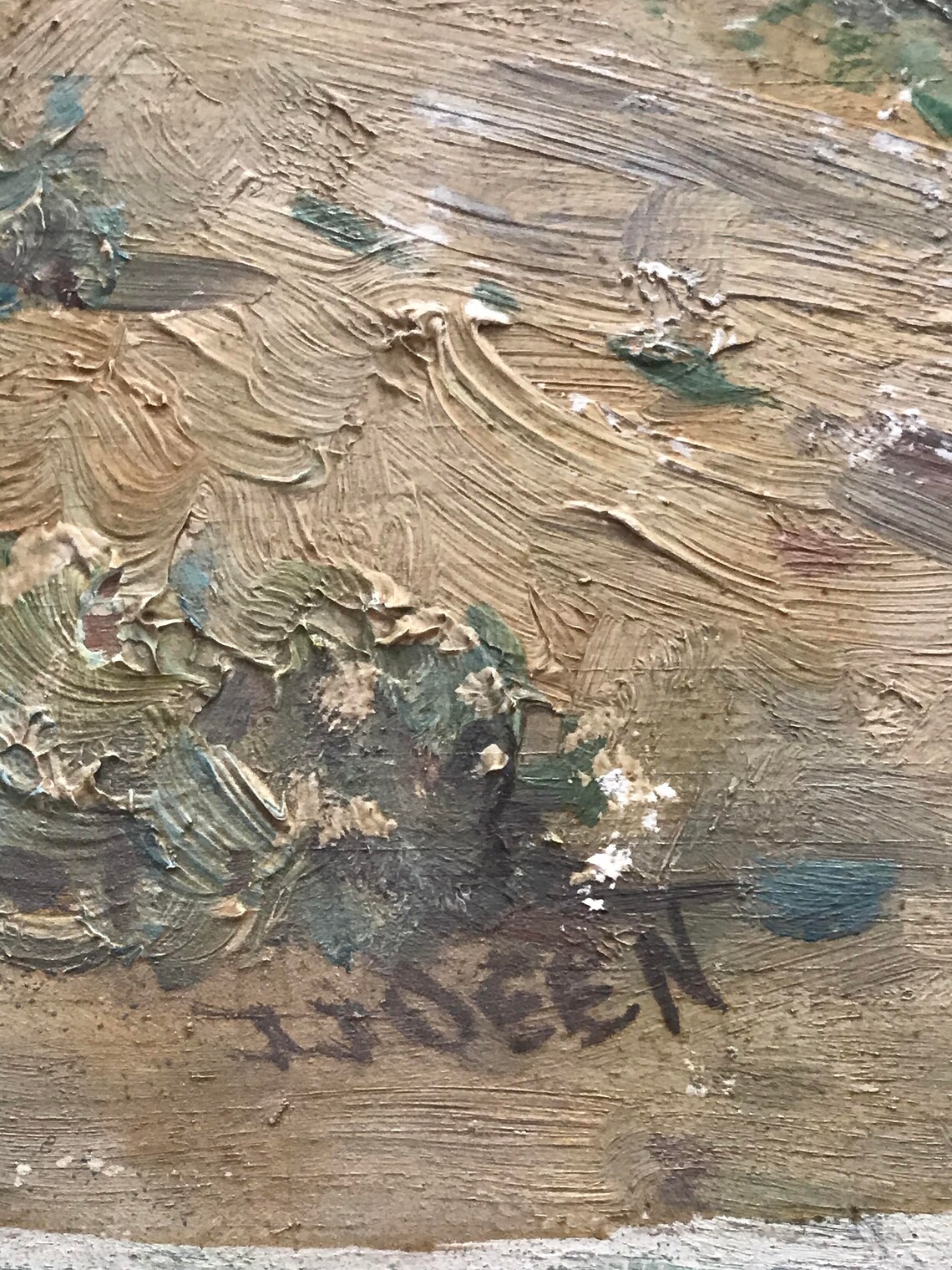 Original Vintage 1948 Ira J Deen Oil Painting on Wood Board - Etsy