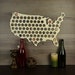 The Original Beer Cap Map of USA Display Beer Caps Craft Beer | Etsy