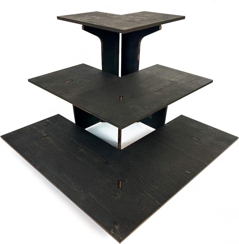 3-tier Retail Table Display Corner Stand With Shelves for Products ...