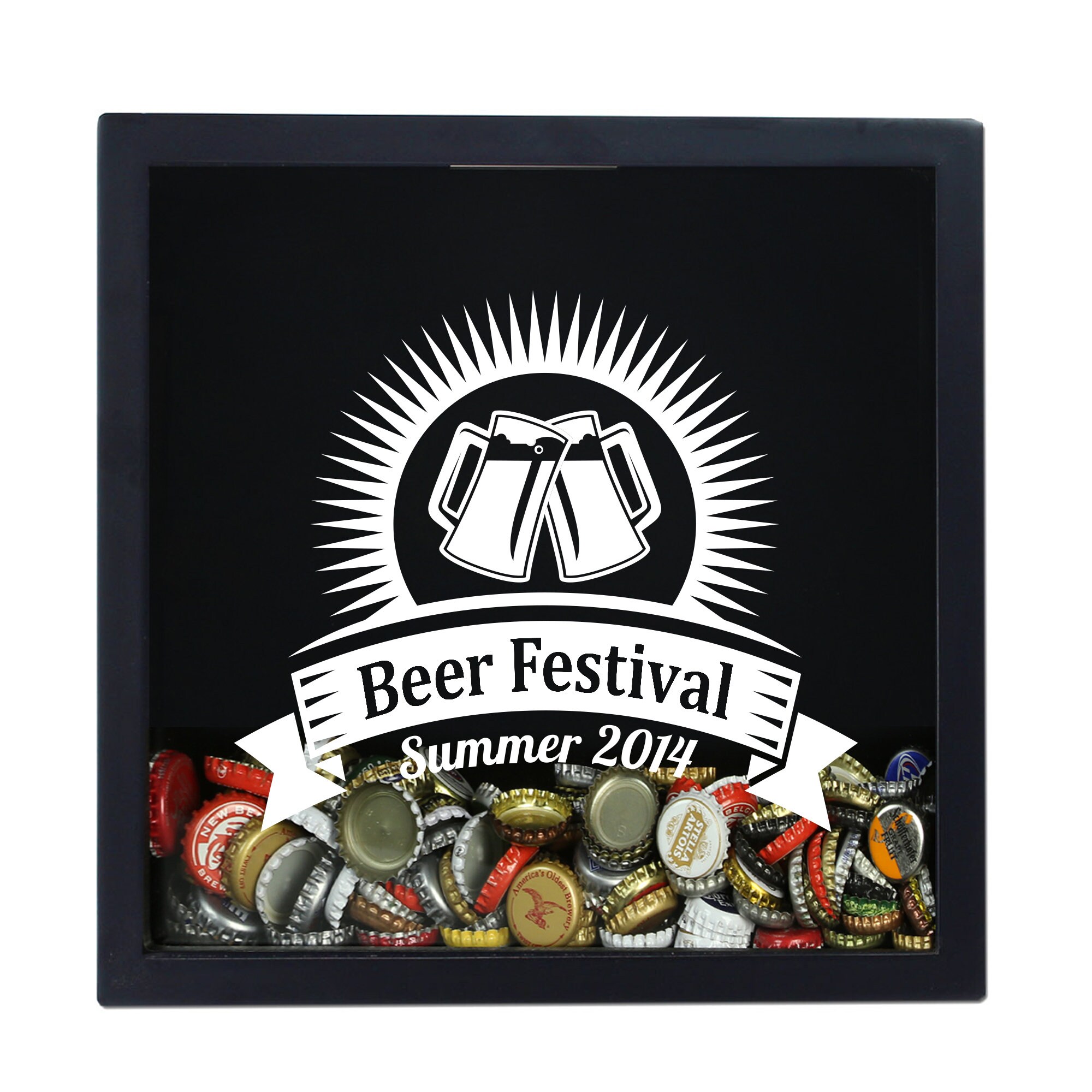 Beer Cap Shadow Box Beer Festival Shadow Box Beer Top | Etsy
